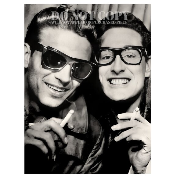 Buddy Holly | Wall Decor | Buddy Holly And Waylon Jennings Rare 959 ...